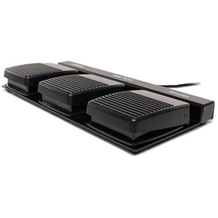 3-Function USB Foot Pedal for Handsfree Dictation | TranscriptionGear.com