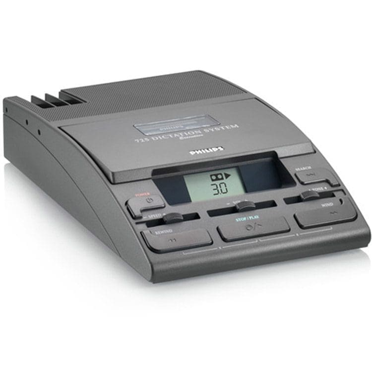 Philips 725D Minicassette Desktop Dictation Machine | TranscriptionGear.com