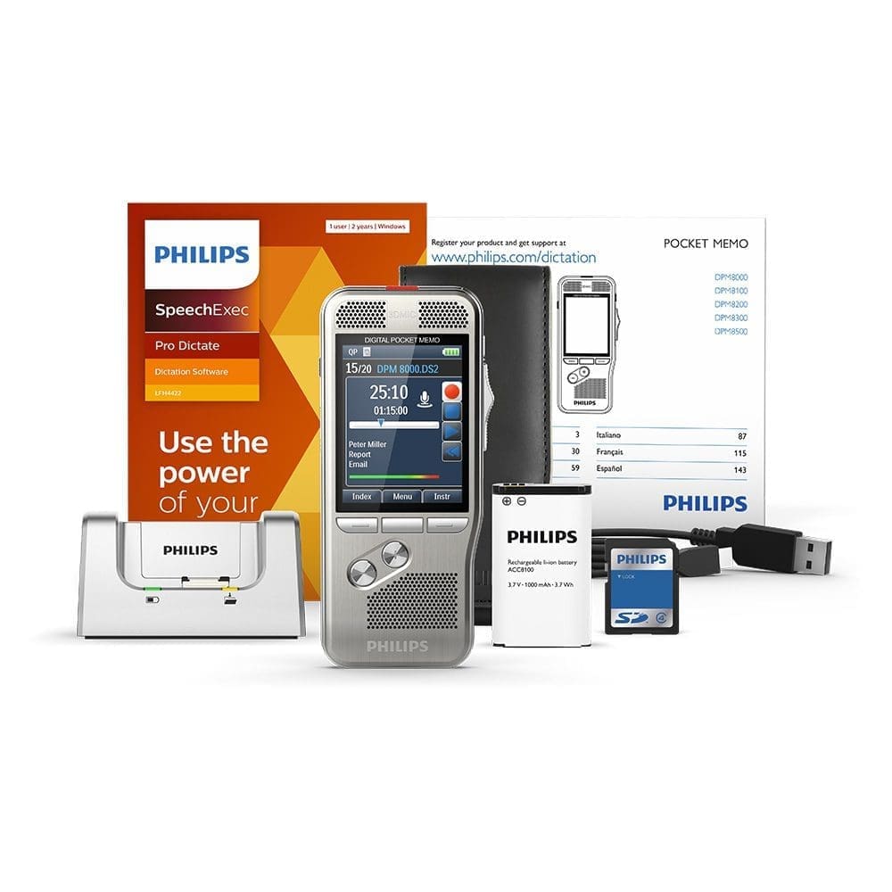 Philips DPM-6000 Digital Recorder with Push Buttons